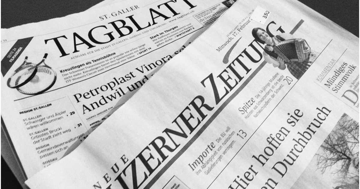 NZZ stellt um: Landmark geht beim «Tagblatt» – Ostschweizer ...